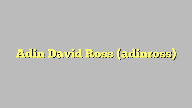 Adin David Ross (adinross) : Slotbutler