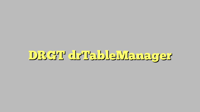 DRGT drTableManager - Features, Security, Functionality & Casino Use