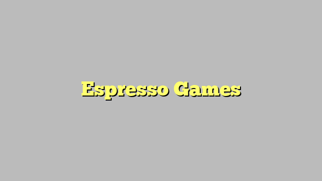 Espresso Games - Casino Games, Software Features & Security