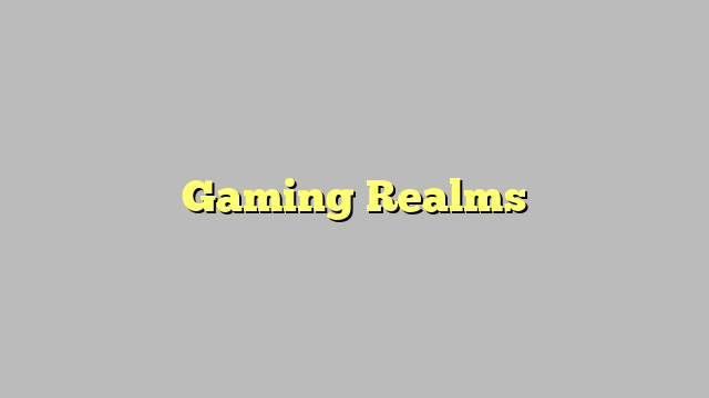Gaming Realms - Casino Games, Software Features & Security